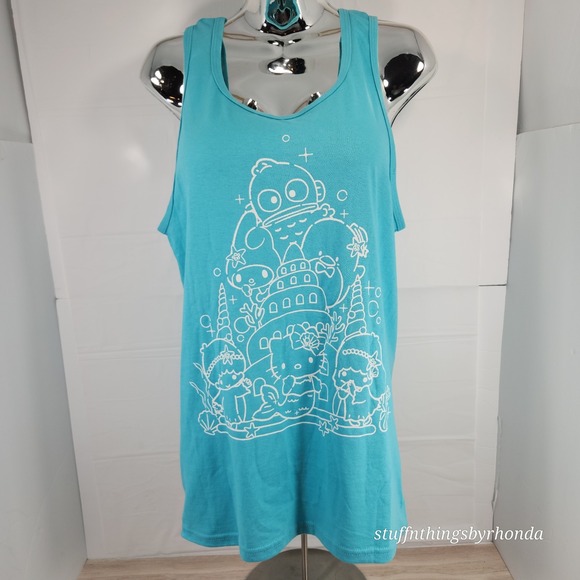 Tops | Sanrio X Lootcrate Xs Summer Tank With Sanrio Friends And Hello ...